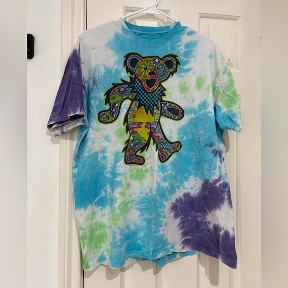 Liquid Blue | Shirts | Grateful Dead Liquid Blur Colorful Tiedye Short ...